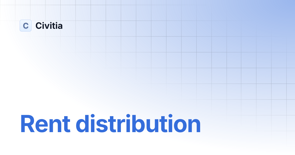 Rent distribution | Civitia